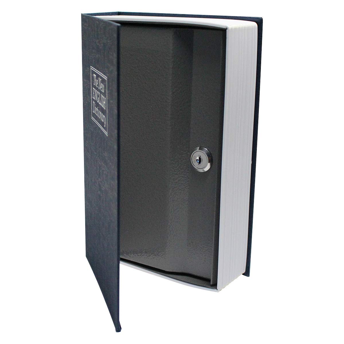 SEPOX® Ultimate Diversion Safe Book Box, Lock Box with Key - Large Sized Blue Dictionary - Ideal for Safeguarding Money, Jewelry, and Valuables - Perfect for Dorms & Homes
