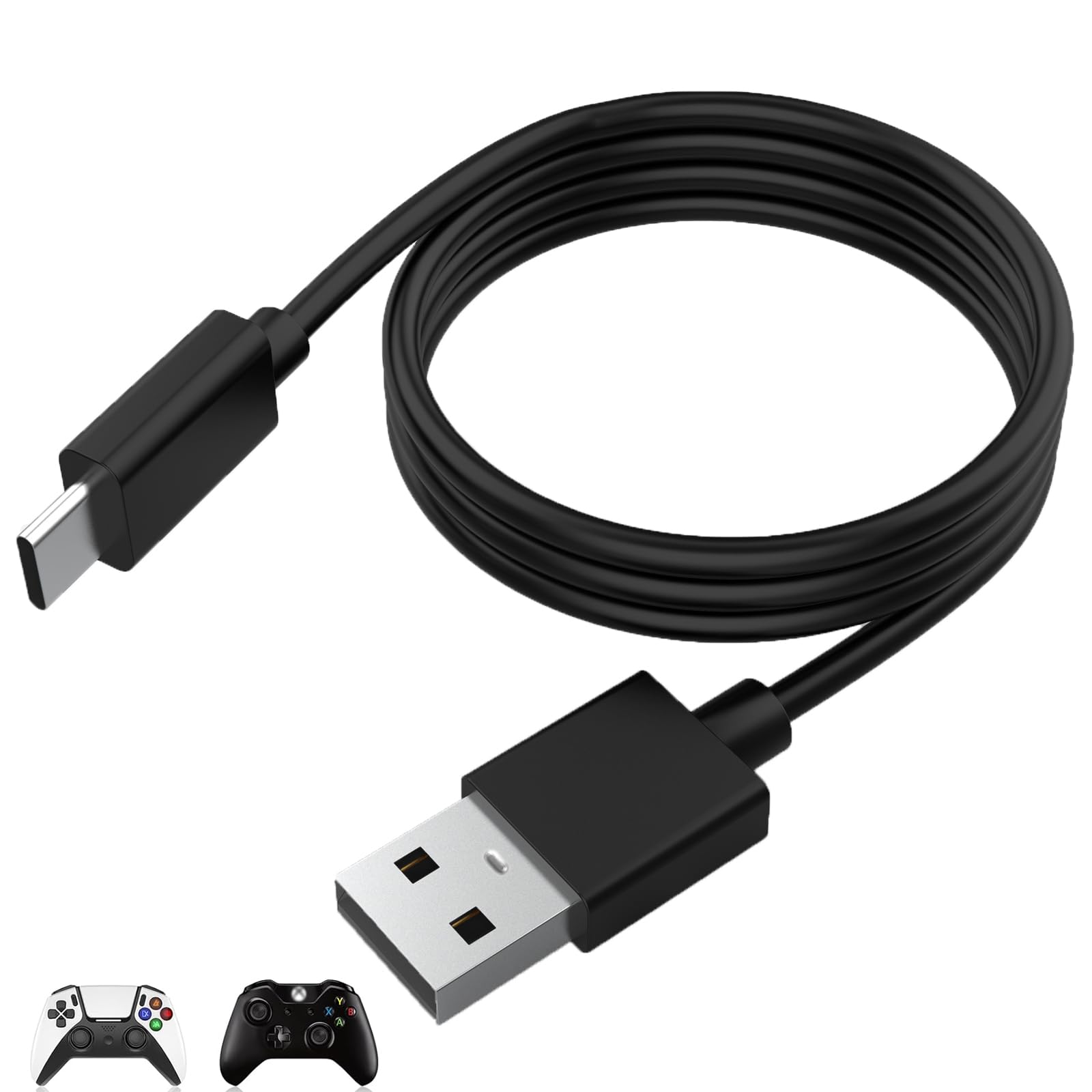 Toxaoii PS5 USB Type C Charging Cable Cord Wire Compatible with Xbox Series X Core, Playstation 5 PS5 Dual Sense Controllers (6.5FT)