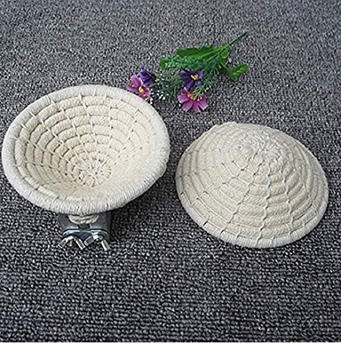 zmgmsmh Handmade Cotton Rope Bird Breeding Nest Bed for Budgie Parakeet Cockatiel Parakeet Conure Canary Finch Lovebird and Small Parrot Cage Hatching Nesting Box (Cotton Rope)