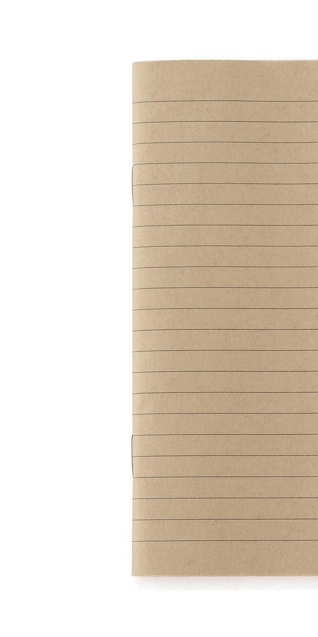 Muji UNBLEACHED NOTEBOOK LINED A6 (x20) Biege