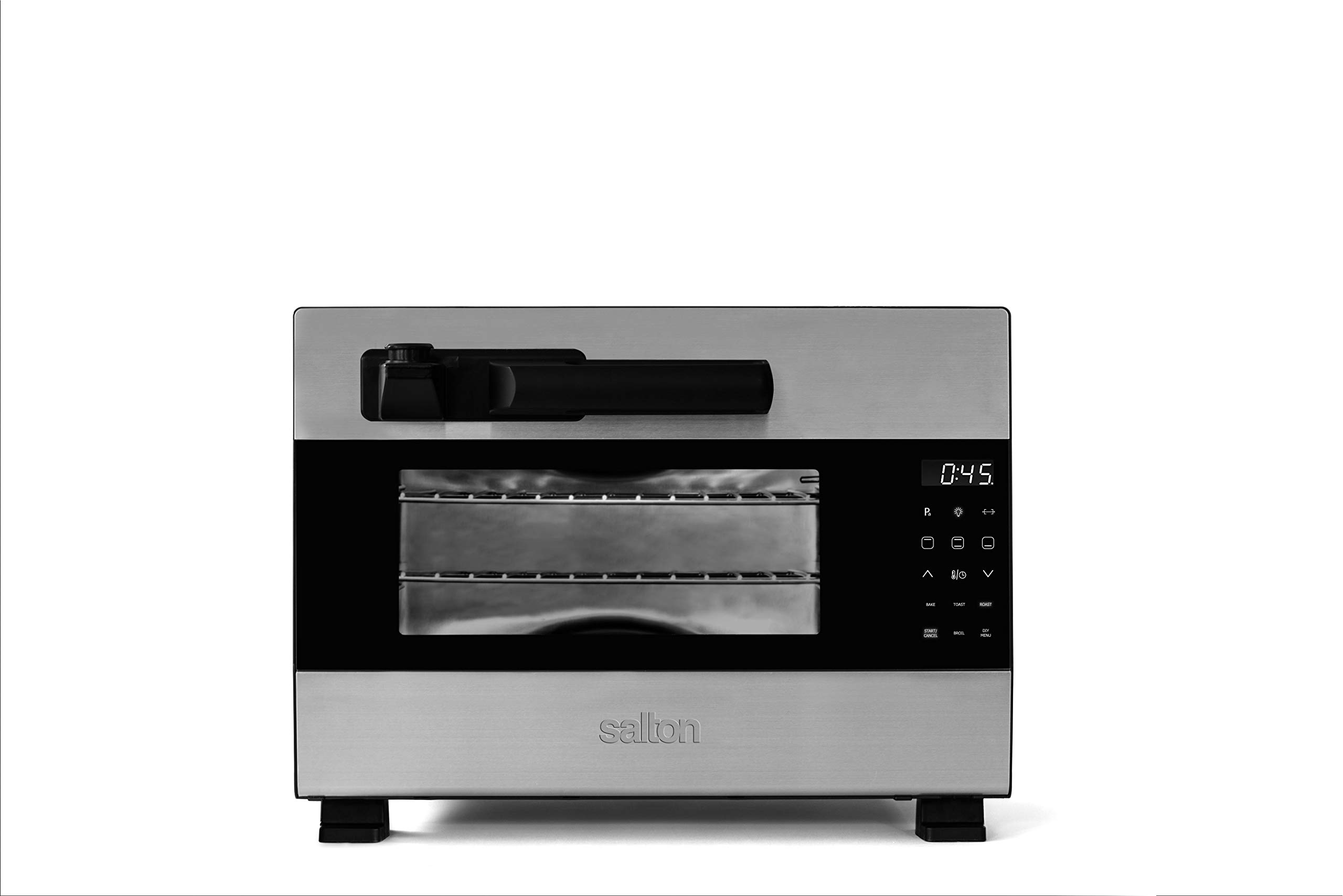 Salton Oven Pressure Cooker, 8lb capacity, Black, Silver