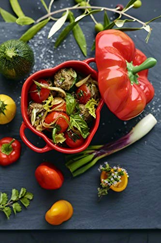 Staub 40500-325 Paprika Cocotte, 4.7 inches (12 cm), Orange, Ceramic, Heat Resistant, Ceramic, Microwave Safe