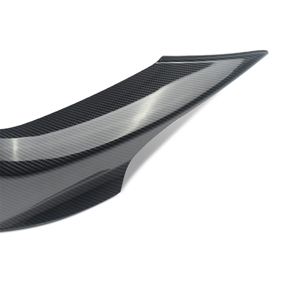 MIC Front Bumper Lip Splitter Protector Cover Compatible with E92/E93 Pre-LCI 2006-2010 M Sport,ABS Plastic (Carbon Fiber Style)