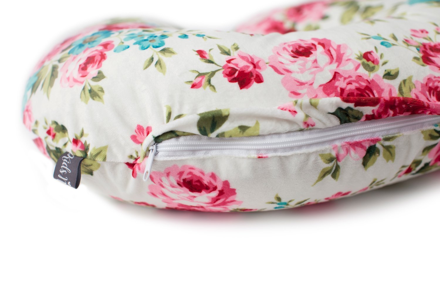 Multi Use Nursing Cover, Car Seat Canopy, Shopping Cart, High Chair, Stroller and Nursing Pillow Cover Bundle - White Floral