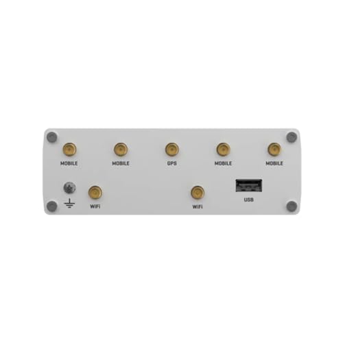 Teltonika RUTX50000000 Model RUTX50 Industrial 5G Router, Speeds up to 3.3 Gbps, Dual SIM, Up to 150 Simultaneous Connections, EU PSU