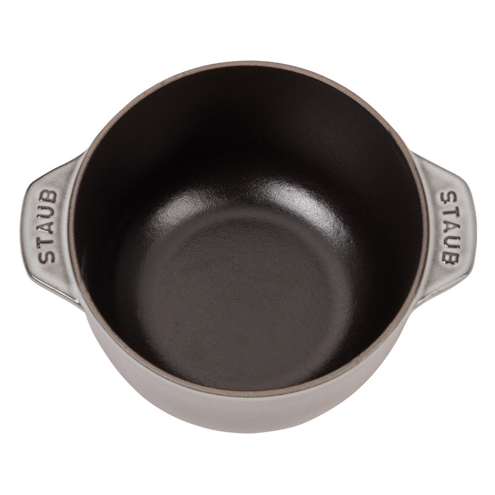 Staub Cast Iron 1.5-qt Petite French Oven - Graphite Grey, Made in France