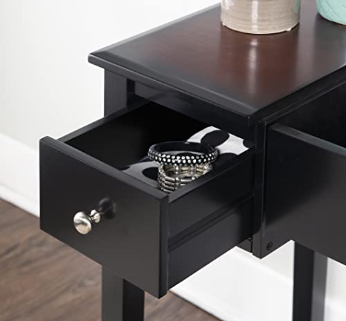 Linon Concord Vanity Set Black Cherry
