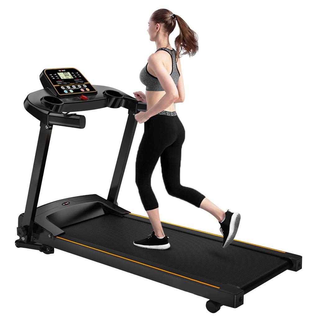 Multi-Functional Treadmill,Foldable Electric Running Machine High Power 2.0HP Treadmills with LCD Display Screen for Indoor Sport