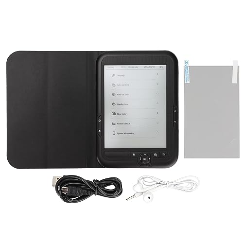 Zopsc 6in E Reader, HD Ink Screen E Book Devices with Eye Protection, 800x600, FM Music Playback (8GB)