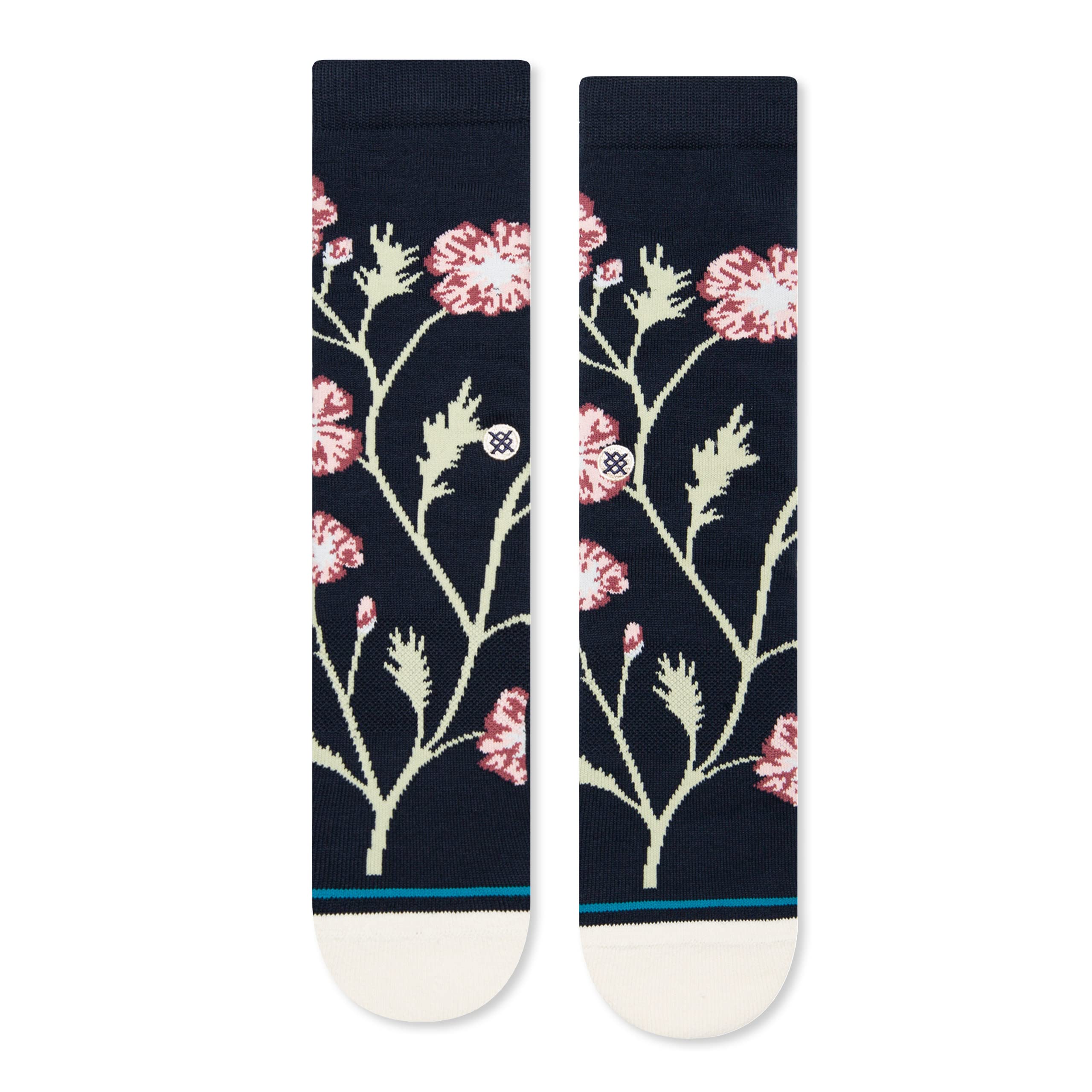 Stance Poppie Crew Socks (Medium, Navy)