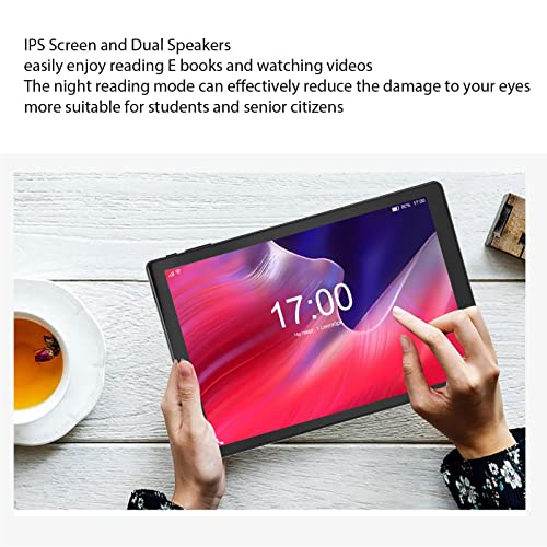 Yoidesu 10 Inch Tablet, Tablet PC 3 and 64G Memory IPS Screen, Octa Core 128GB Expand Tablet with 3G Network and WiFi for 11 Black