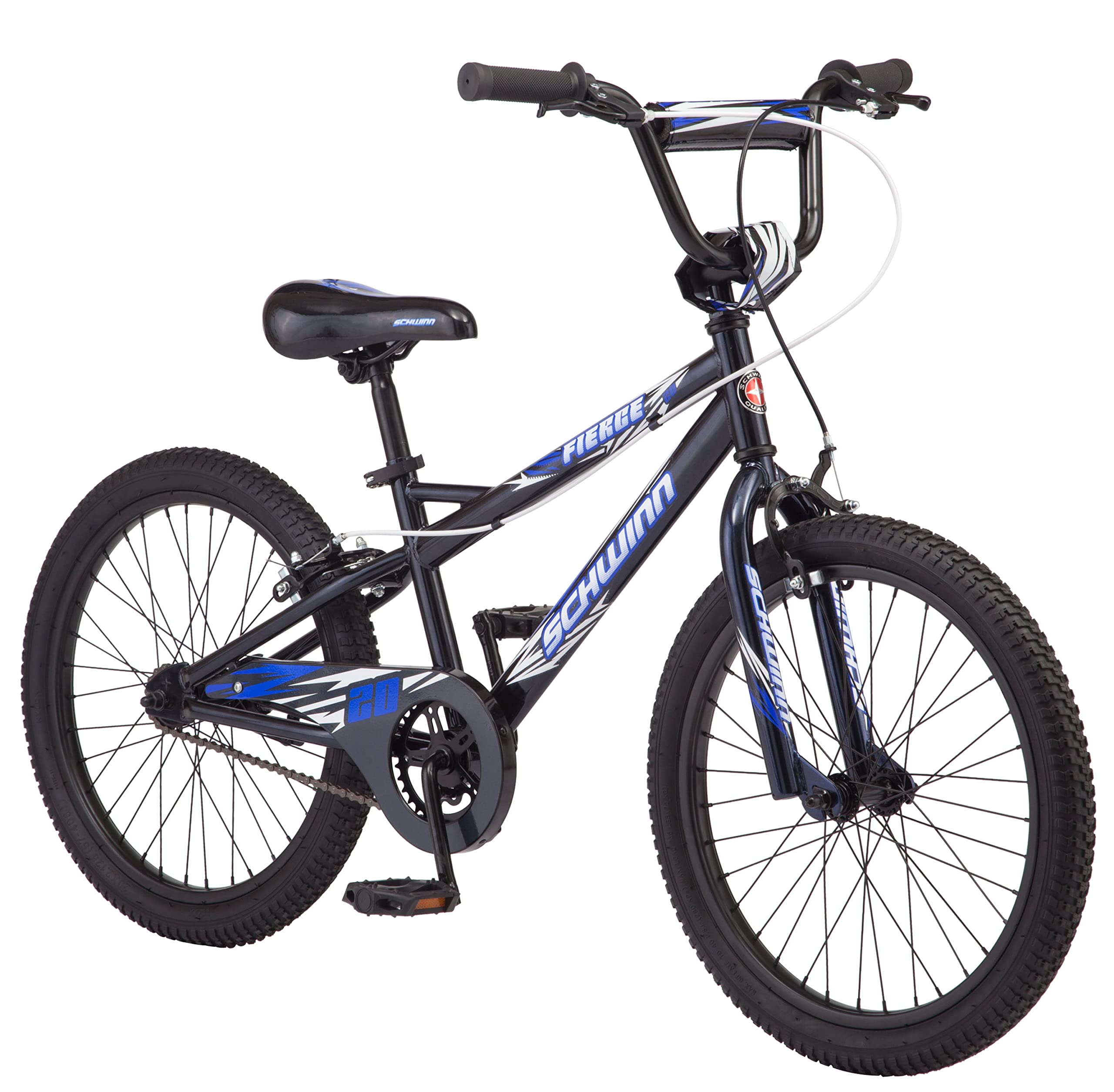 Schwinn Fierce SmartStart Bike, 20 inch Wheels, Single Speed, Blue