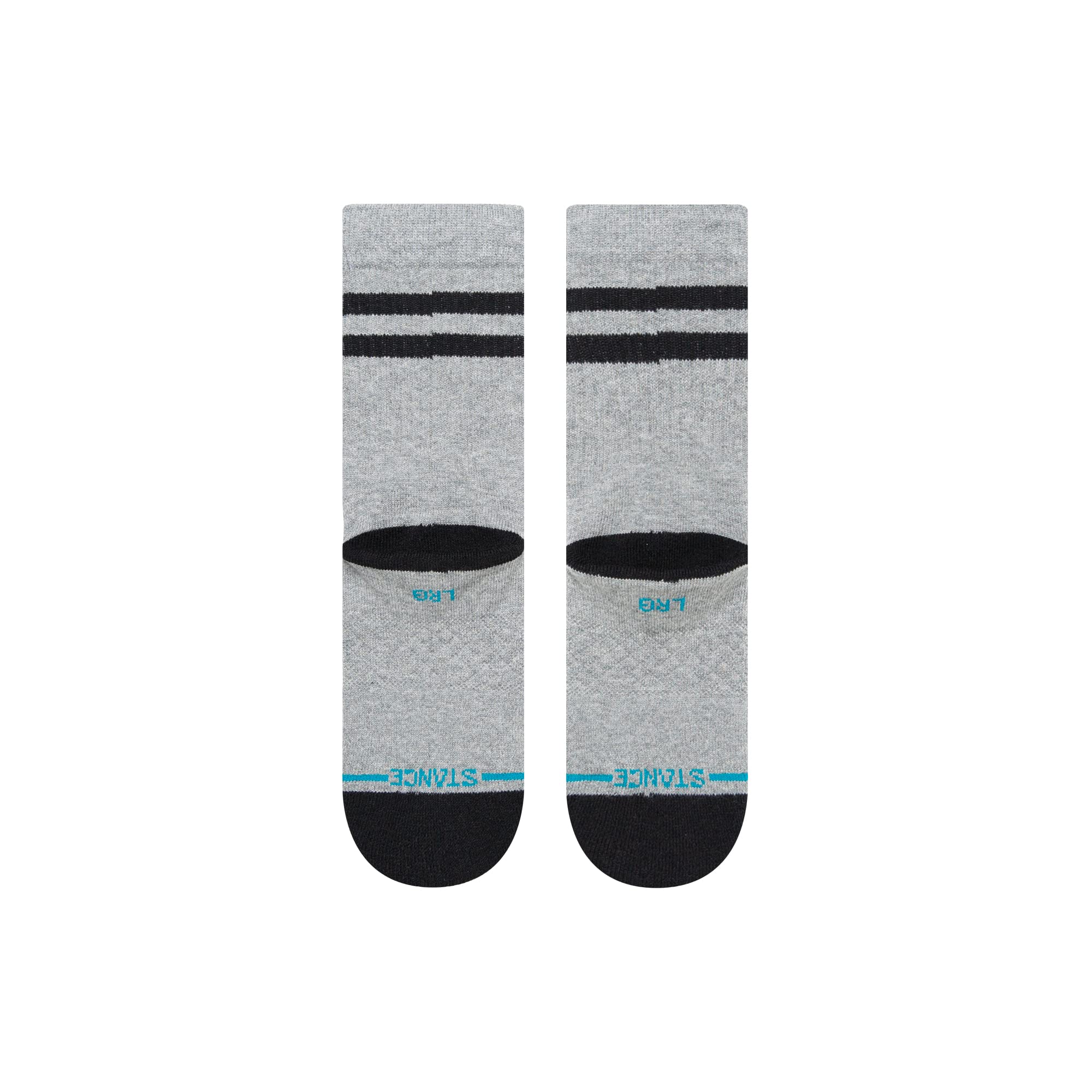Stance Good Times (Little Kid/Big Kid) Heather Grey LG (2 Little Kid - 5.5 Big Kid Shoe Size)