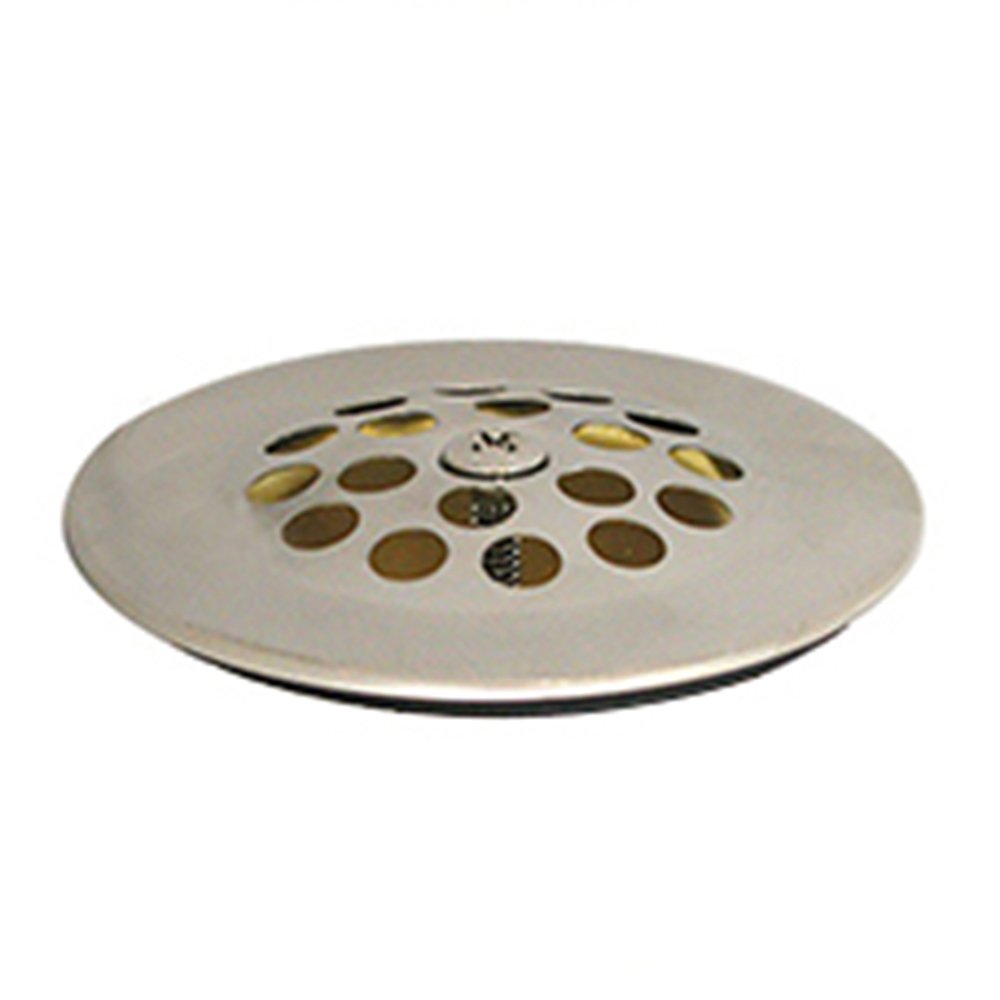 PF WaterWorks Bathtub/Bath Tub Drain Shoe Grid/Strainer Cover with Matching Screw;Brushed Nickel; PF0915-BN