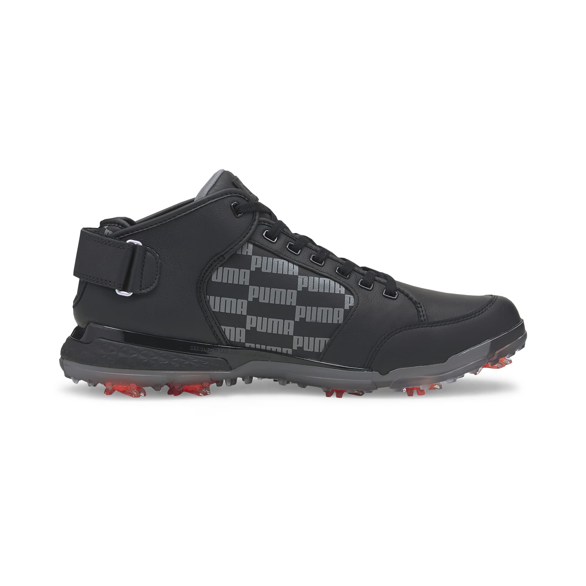 Puma Men's Proadapt Delta Mid Golf Shoe, Black-Quiet Shade, 11