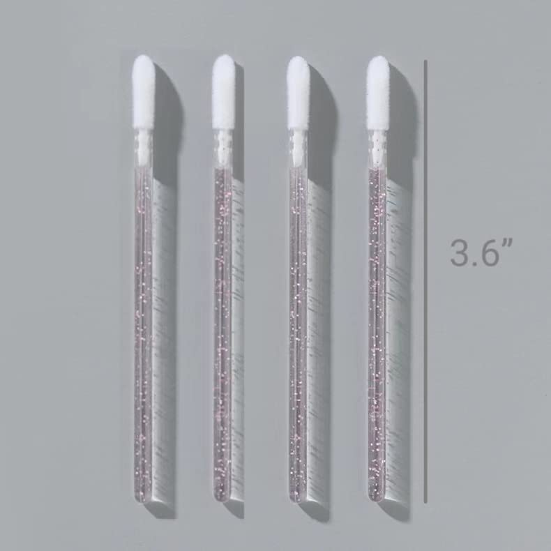 YSAFAI 600 Pieces Crystal Lip Brush Disposable Lip Gloss Wands Lipstick Applicator