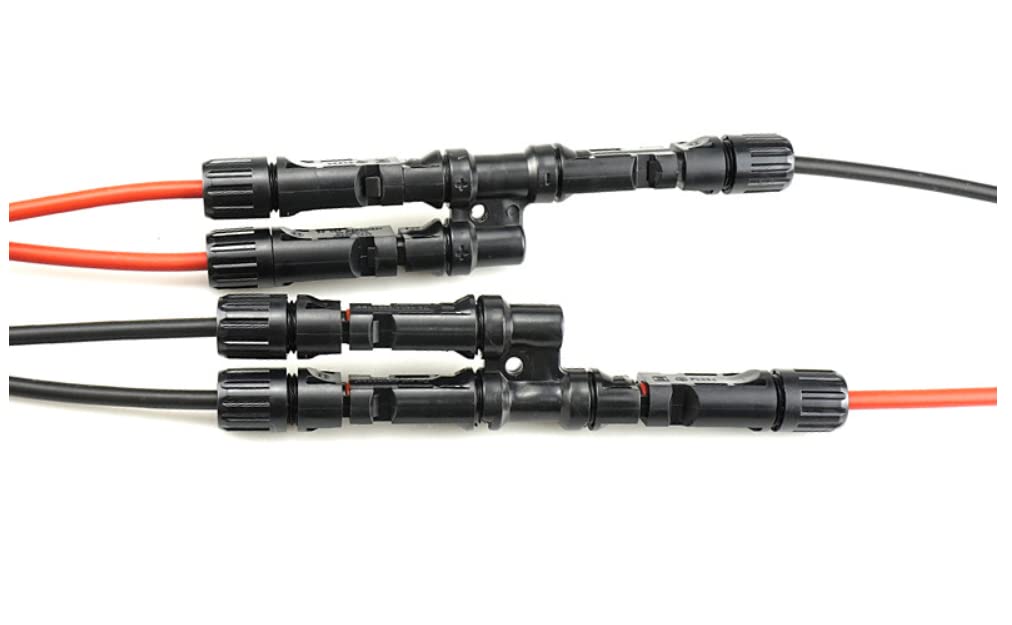 Nixesky 10PCS Solar Branch Connectors Y Connector in Pair MMF+FFM for Parallel Connection T2 Connector (5)