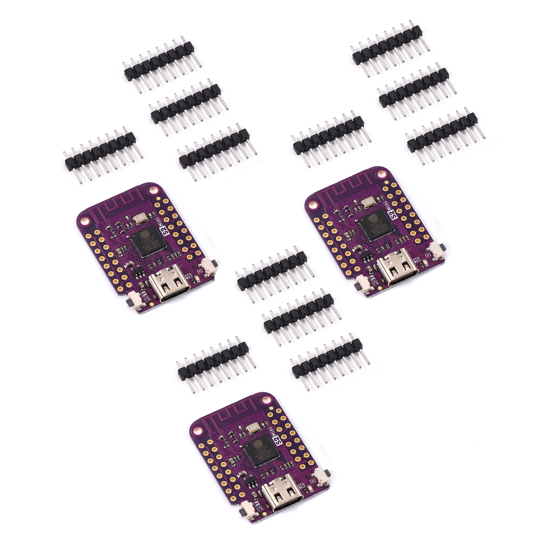 Teyleten Robot ESP32 S2 Mini V1.0.0 WiFi Board Based ESP32-S2FN4R2 ESP32-S2 4MB Flash 2MB PSRAM for MicroPython 3pcs