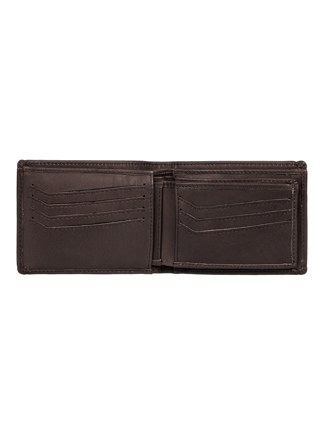 Quiksilver 2 Men's Bifold Leather RFID Wallets ~ Miss Dollar II brown