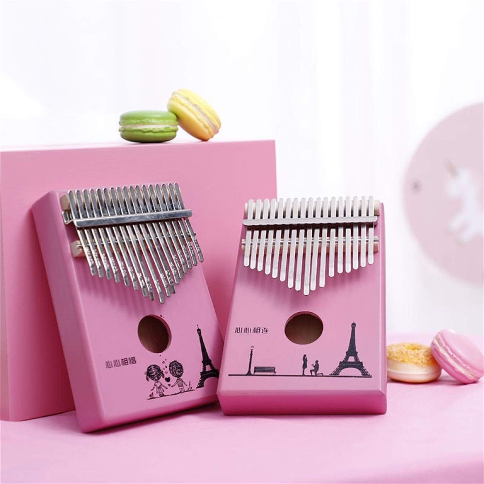 SLFDXDP Thumb Piano Single Board Portable Musical Instrument Kalimba Thumb Piano for Beginners 17-Tone Solid Wood Finger Piano Kalimba Thumb Piano Portable (Color : C)