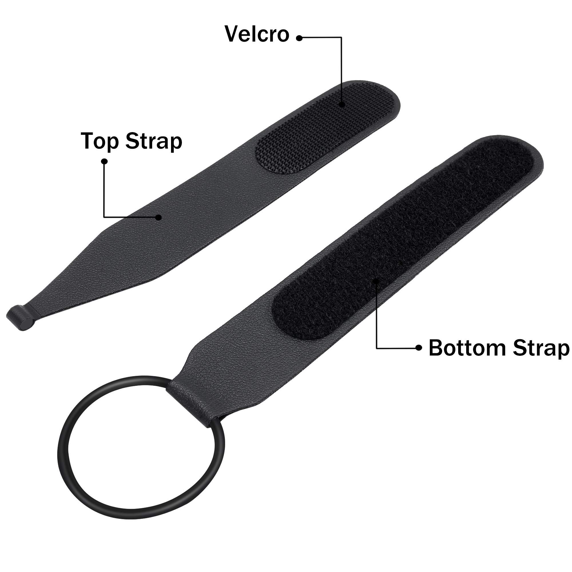 Oculus Quest 2 Knuckle Strap & Lens Protect Cover Set , Oculus Quest 2 Touch Controller Grip Accessories, Anti-Throw, Sweatproof, Black(2-piece set) by BAOYOU.