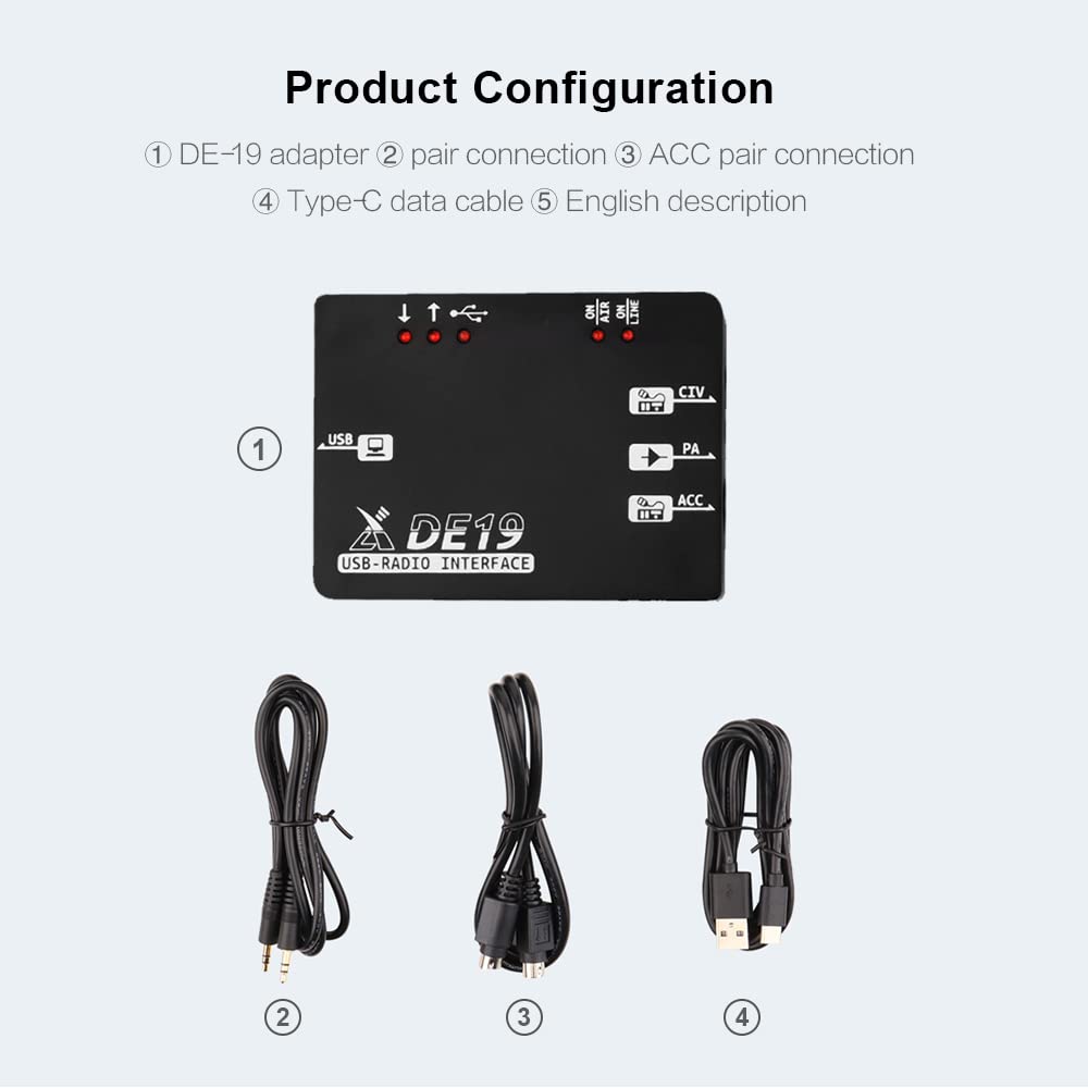 Xiegu DE-19 External Expansion Adapter for XIEGU G90 G90S G106 G106C XPA125B