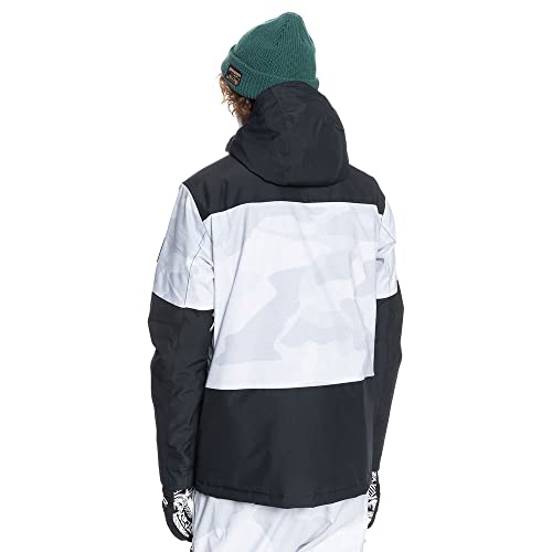 Quiksilver Men's Mission Printed Block Jacket S Snow White-Camouflage