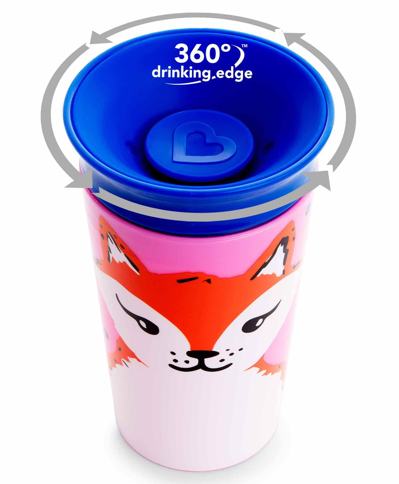 Munchkin® Miracle® 360 WildLove Sippy Cup, 9 Oz, Red Fox