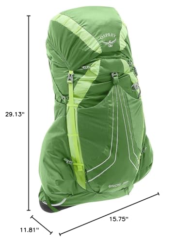 Osprey Exos 38 Men's Backpacking Backpack, Tunnel Green, Large