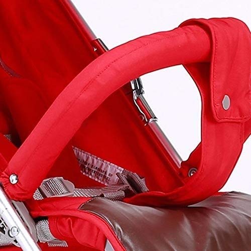 WYFDP Baby Stroller Bassinet Pram Carriage Stroller Can Sit Reclining Shock Portable Folding Light Umbrella Travel Newborn Baby Carriage Red