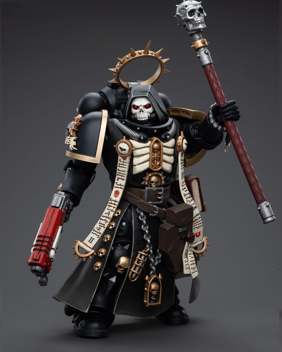 Pipigirl JoyToy Warhammer 40K Space Marine Genuine License 1/18 Soldier, Ultramarines Primaris Chaplain, 4.76 inch Models Space Marines Action Figures Kits (Brother Varus)