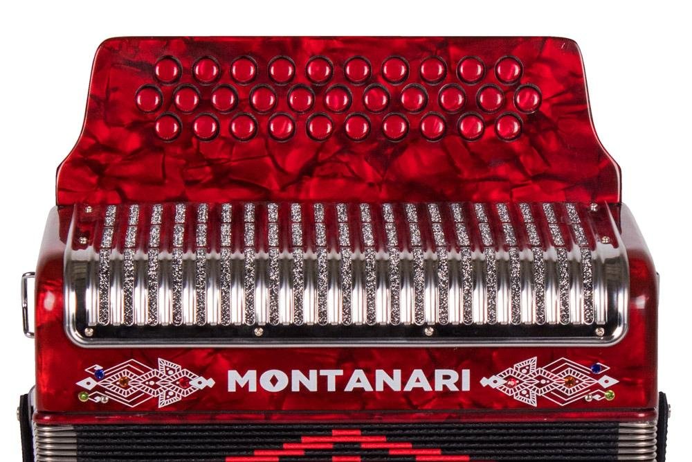 Montanari 3112 G Acordeon SOL Rojo Accordion GCF