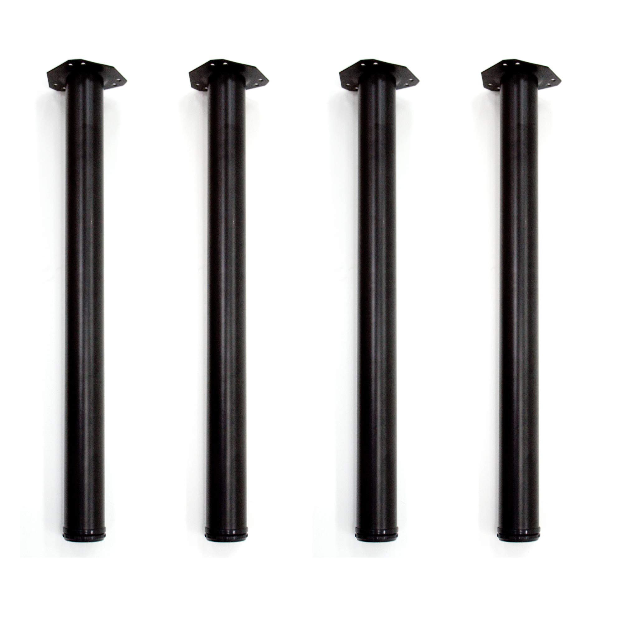 Regency Kitt Post Table Legs, Set of 4, Black