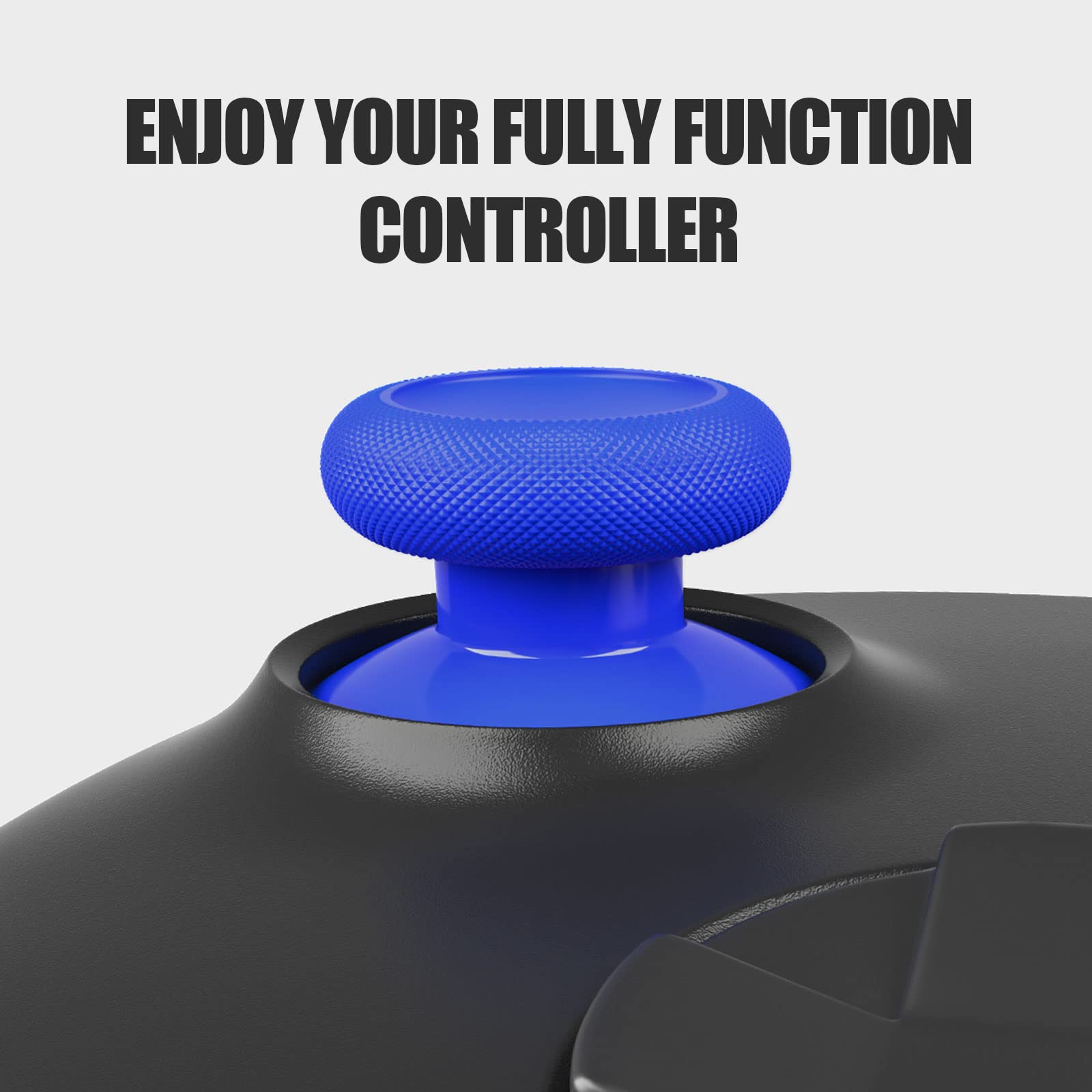 TOMSIN Replacement Joysticks for Xbox Series X/S Controllers, True Rubberized Thumbsticks Compatible with Xbox One Controller (Blue)