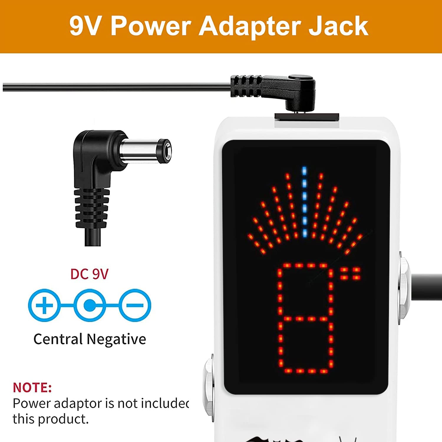 SDYQD High Gain Distortion Guitar Pedal, Electric Effects Pedals Mini Single Type DC 9V True Bypass, Durable Guitar Pedal Aluminium-Alloy Classic
