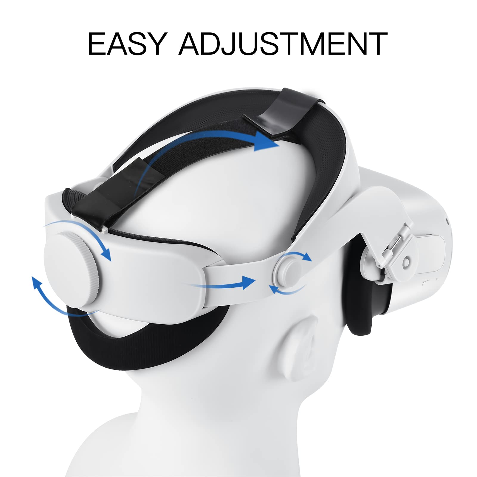 Quest 2 Head Strap - Oculus Quest 2 Elite Strap - Oculus Quest 2 Accessories Head Strap, Enhanced Support and Comfort in VR,Durable and Lightweight