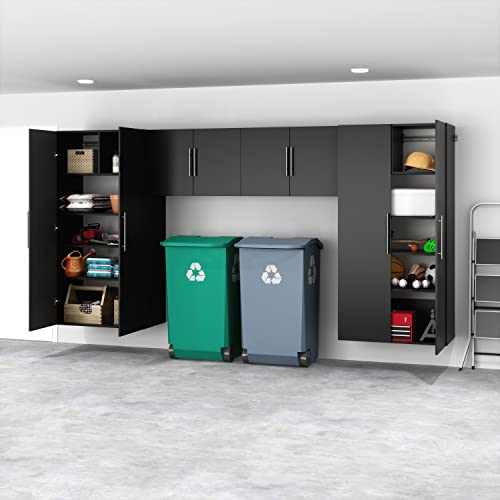 Prepac HangUps Upper Storage Cabinet - Elegant and Spacious Wall Cabinets to Maximize Your Storage, 36" Size, Classic Black Finish