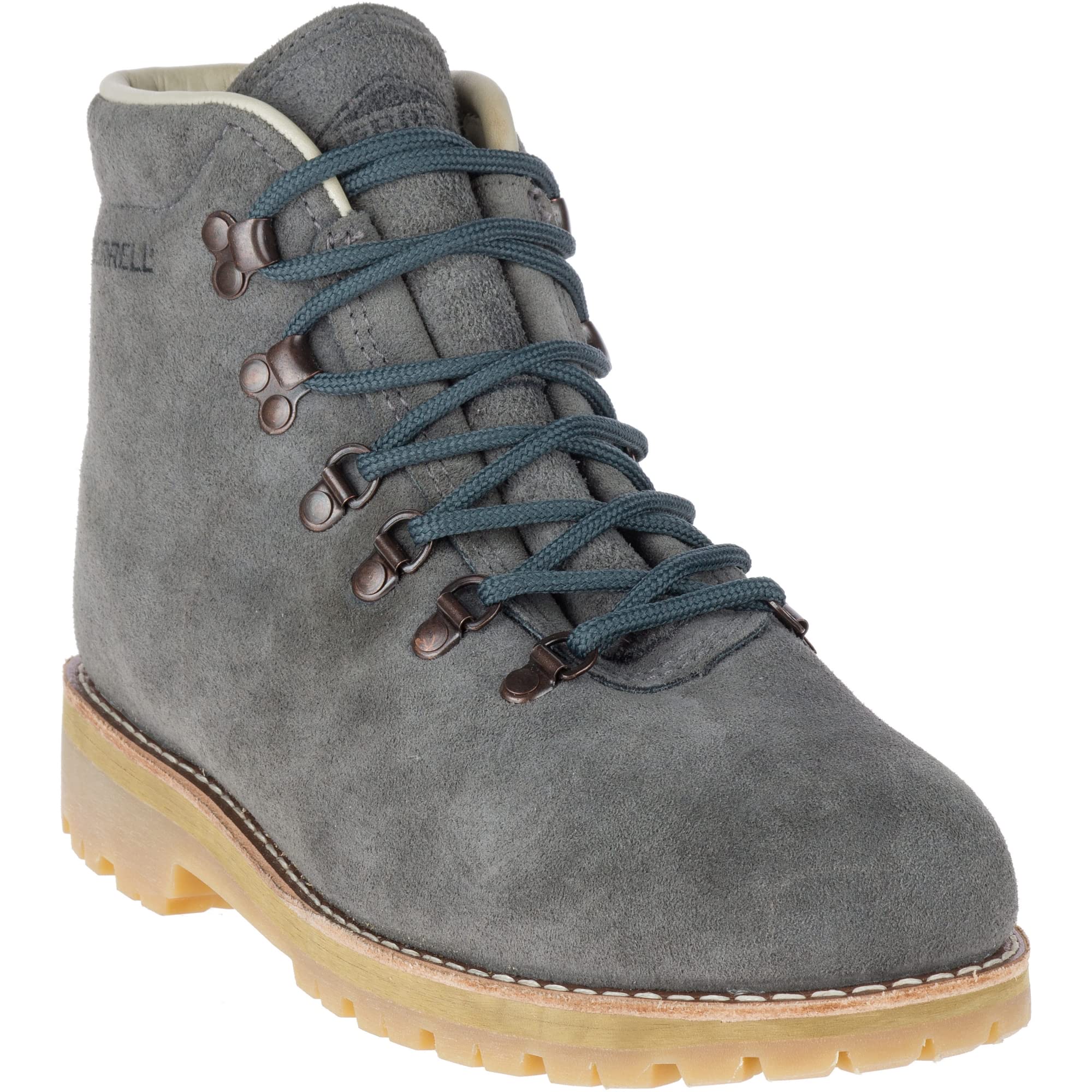 Merrell Men's Wilderness USA Suede Hiking Boot, Steel Grey, 11.5 M US