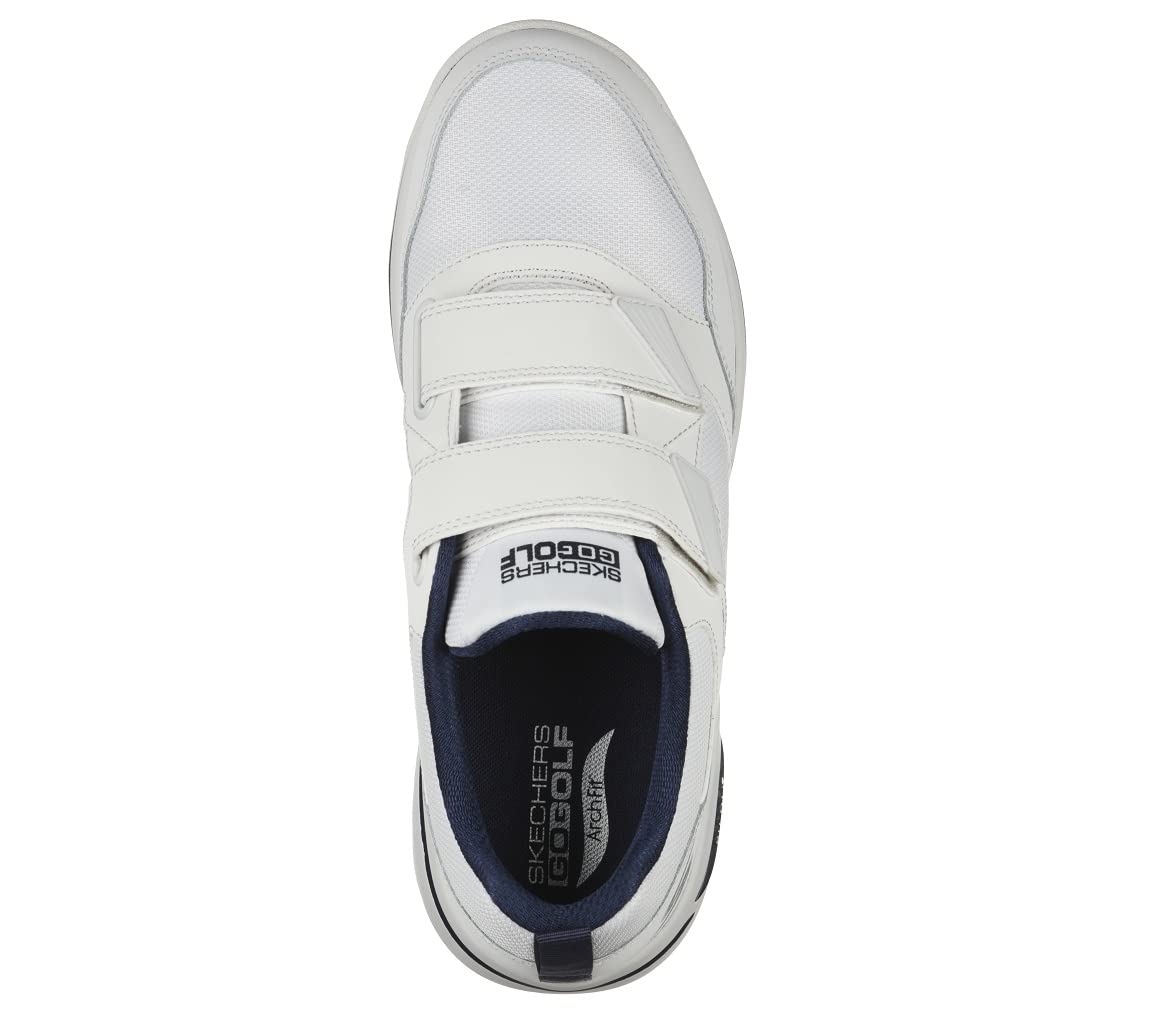 Skechers Men's Arch Fit Golf Shoe Sneaker, White/Navy 2 Strap, 11 Wide