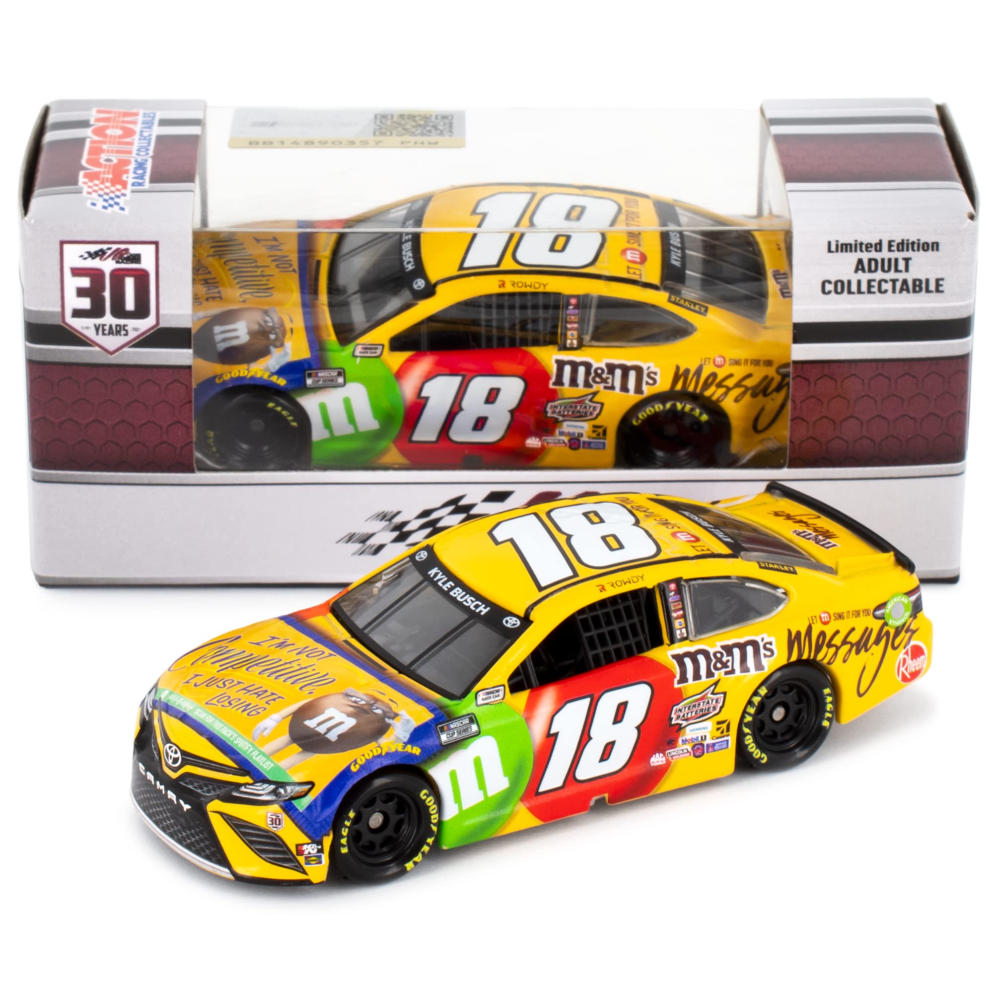 Lionel Racing Kyle Busch 2021 M&M'S Messages Competitive 1:64 ARC DIECAST Multi