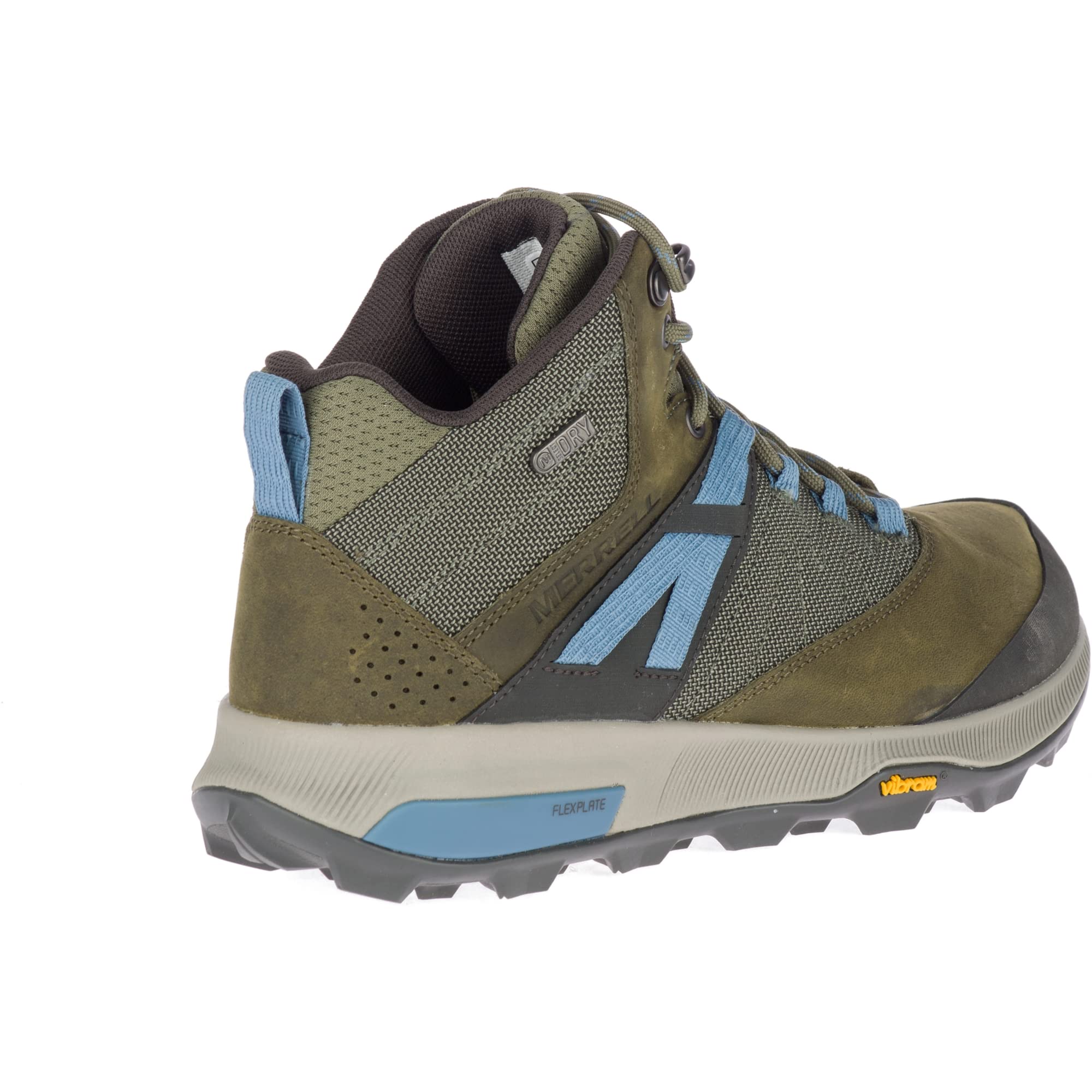 Merrell mens Zion Mid Wp Hiking Boot, Dark Olive, 8.5 US