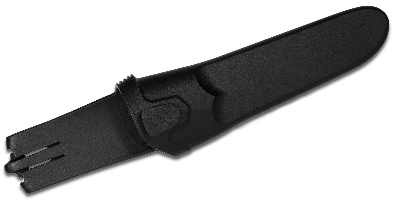 Morakniv Basic 511 Fixed Blade Knife w/Molded Polymer Sheath Black, Green & Orange Combo