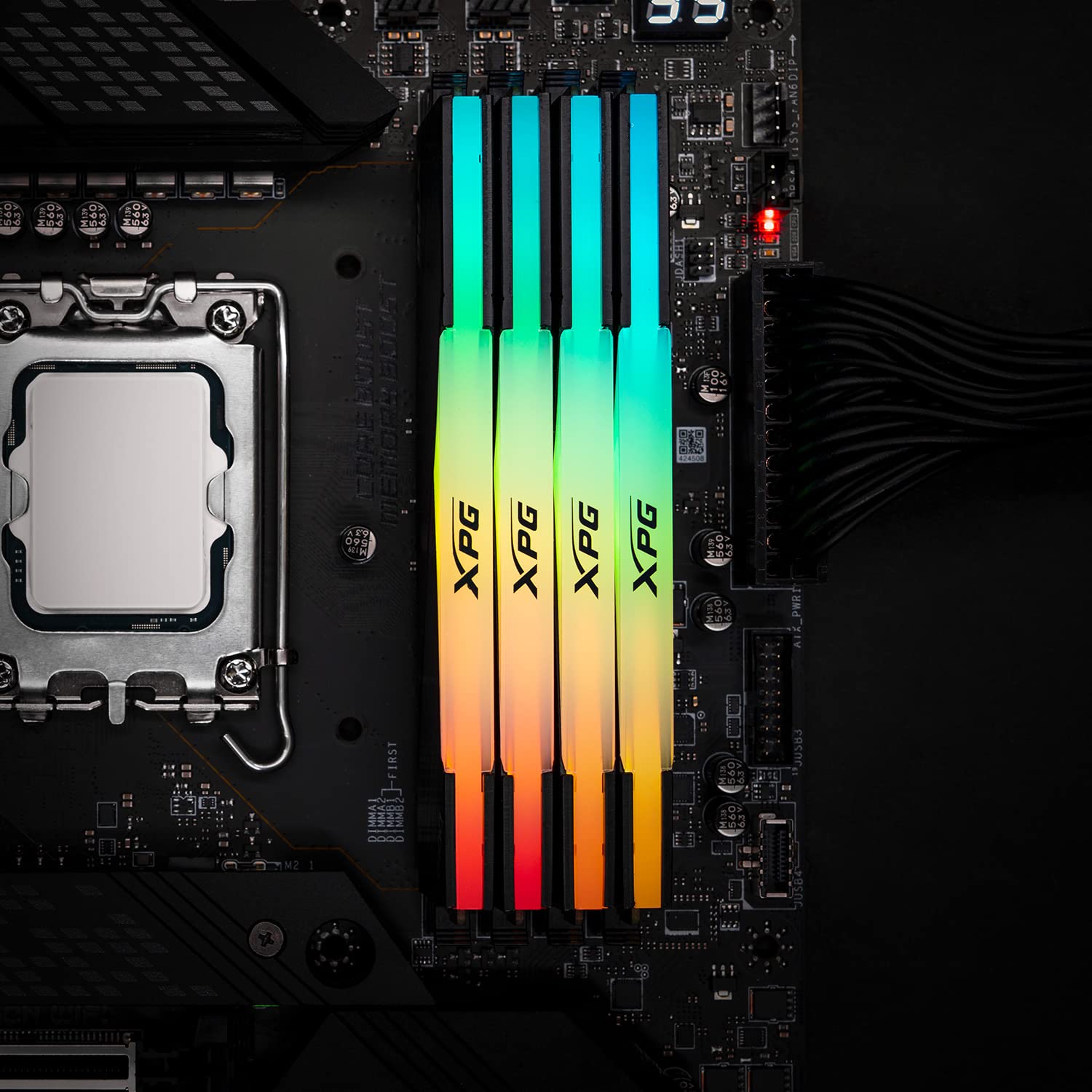 XPG Lancer DDR5 RGB 5600MHz 32GB (2x16GB) CL36-36-36 UDIMM 288-Pins Desktop SDRAM Memory RAM Kit Black Heatsink (AX5U5600C3616G-DCLARBK)