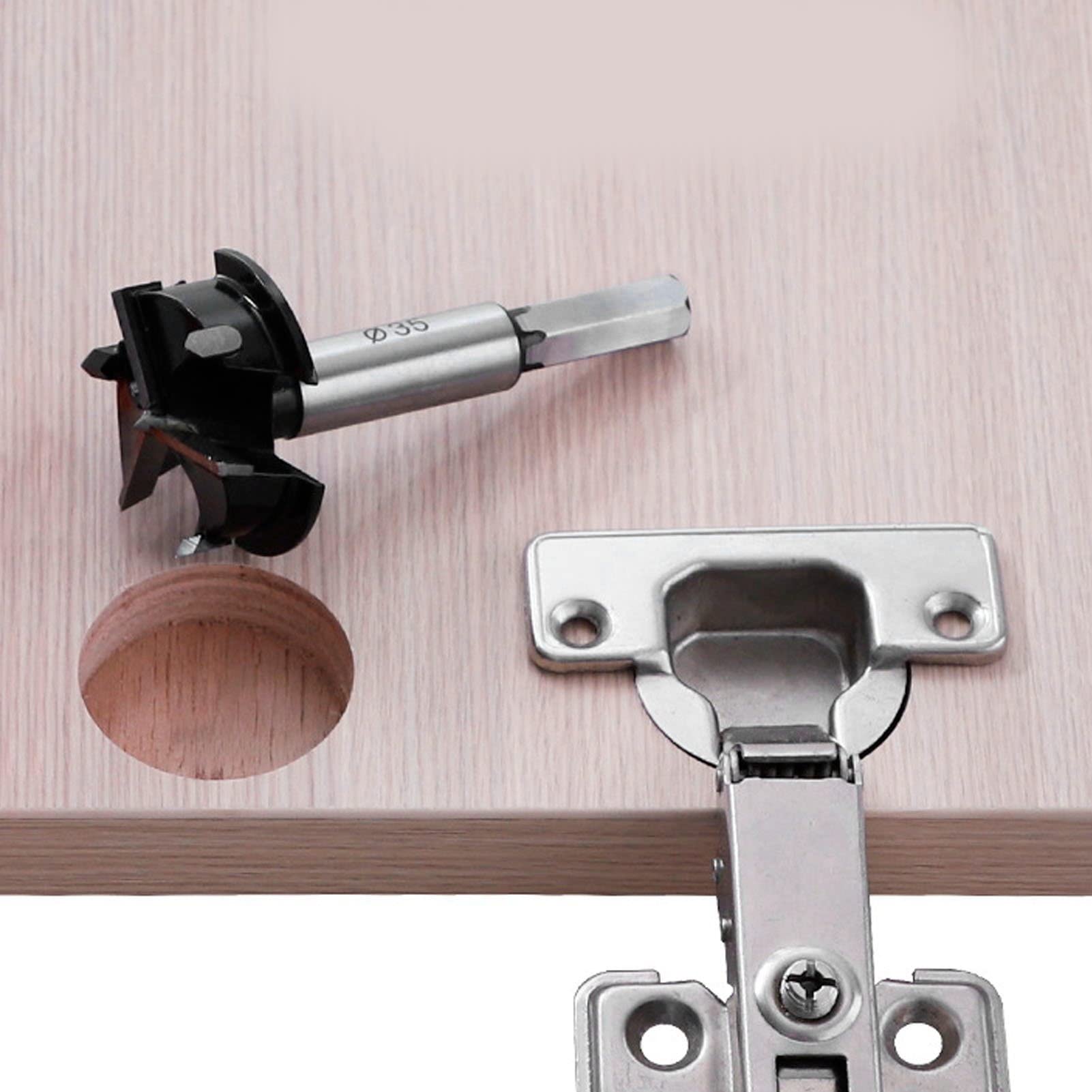 Wood Hole Opener, 63-65HRC Wide Application Alloy Steel Forstner Drill Bit Limit Function Incisive Blade for Woodworking