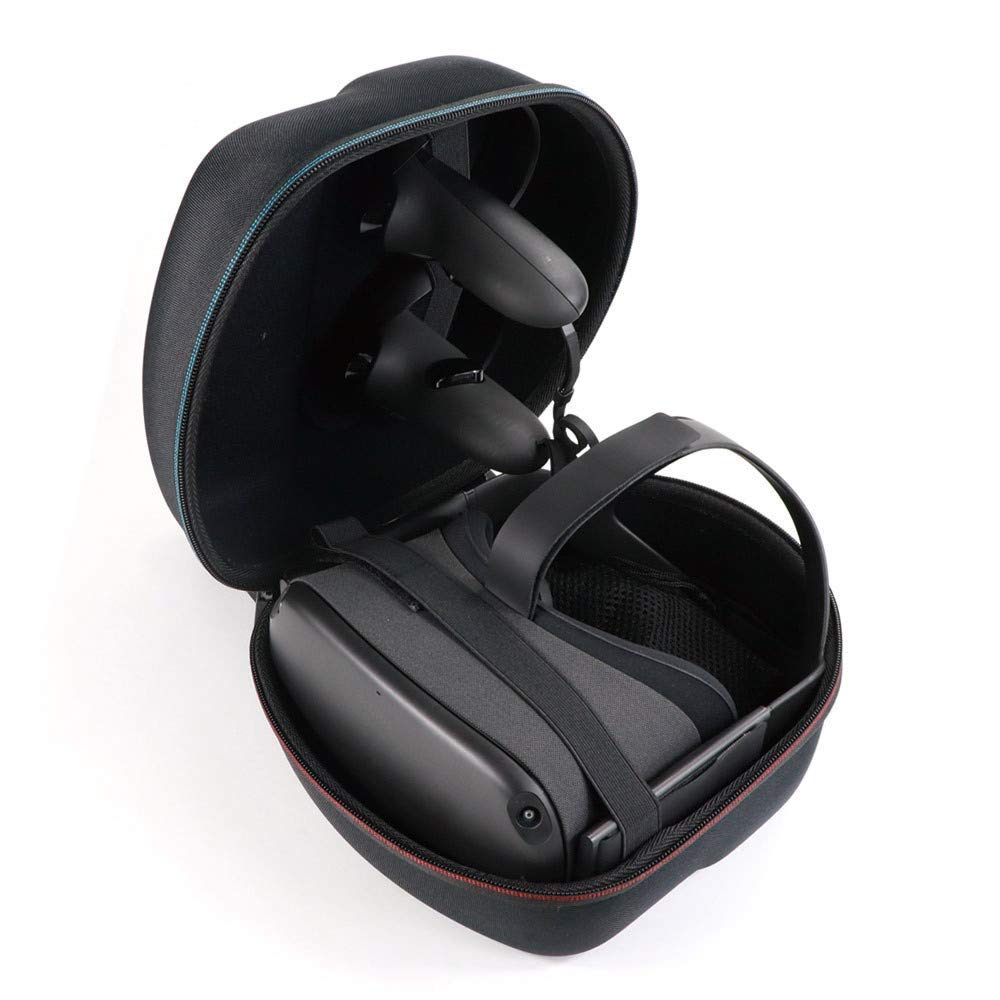 Liphontcta Carrying case for Oculus Quest, All-in-one VR Gaming Headset Storage Case and Controllers 64GB 128GB Protective Travel Box (Black)