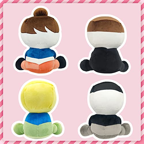 TMFSO Blox Buddies Plush Set, 7.8" Noob, Guest, Bacon Dolls, Gifts for Fans and Friends