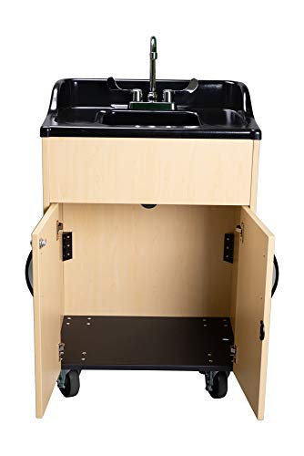 Waterworks Concession Sinks Premier Portable Handwashing Station with Hot Water - Maple