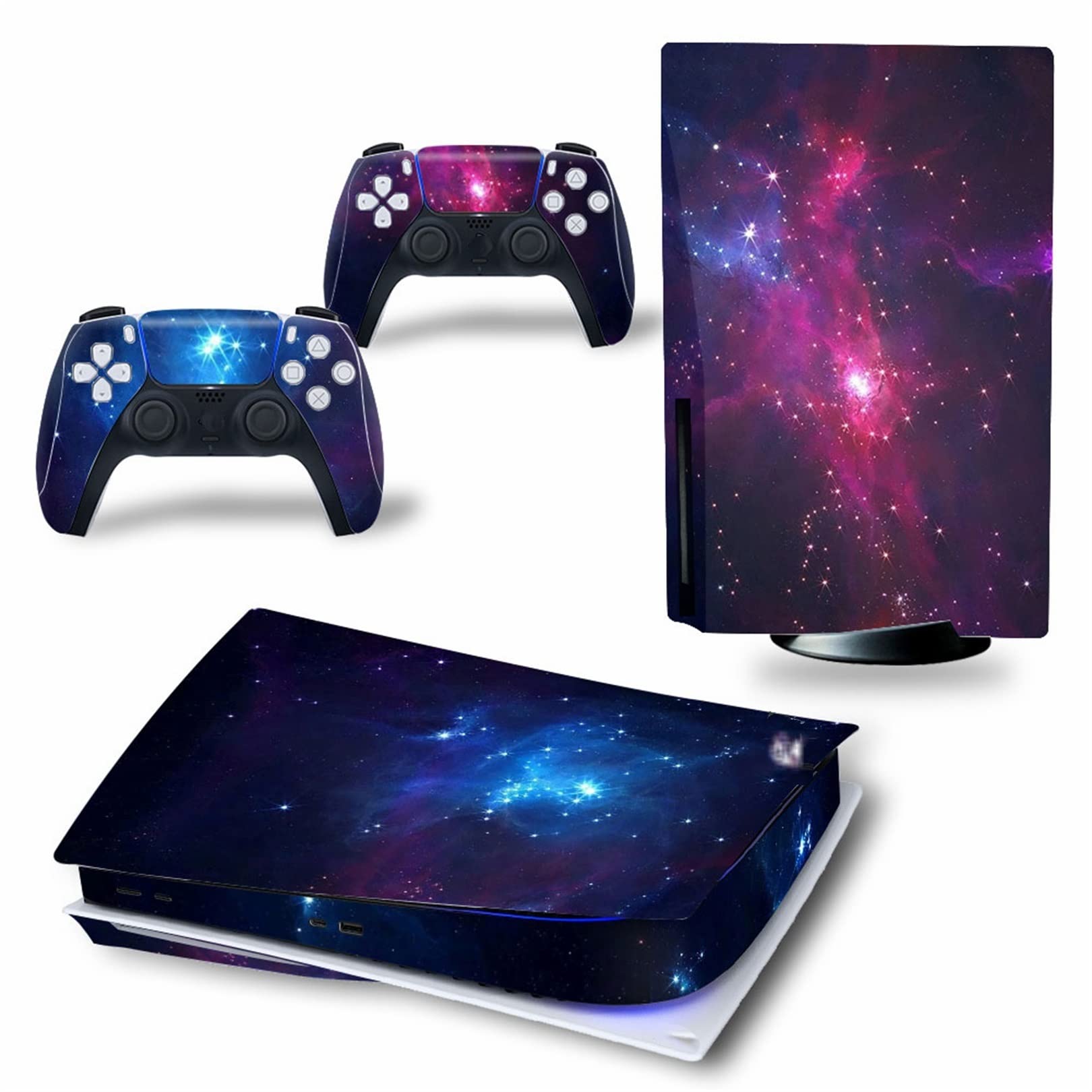 Top factory BUCEN for PS5 Skin Disc Edition & Digital Edition Console and Controller Vinyl Cover Skins Wraps Scratch Resistant, Compatible 14739 Anti Scratch (Size : Digital Edition)