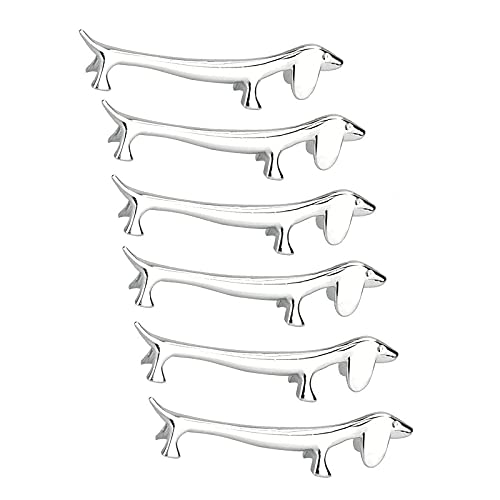 shyness 6 Pcs Chopsticks Rest Little Dog Chopsticks Holder Dachshund fork Stand Spoon Holder Tool
