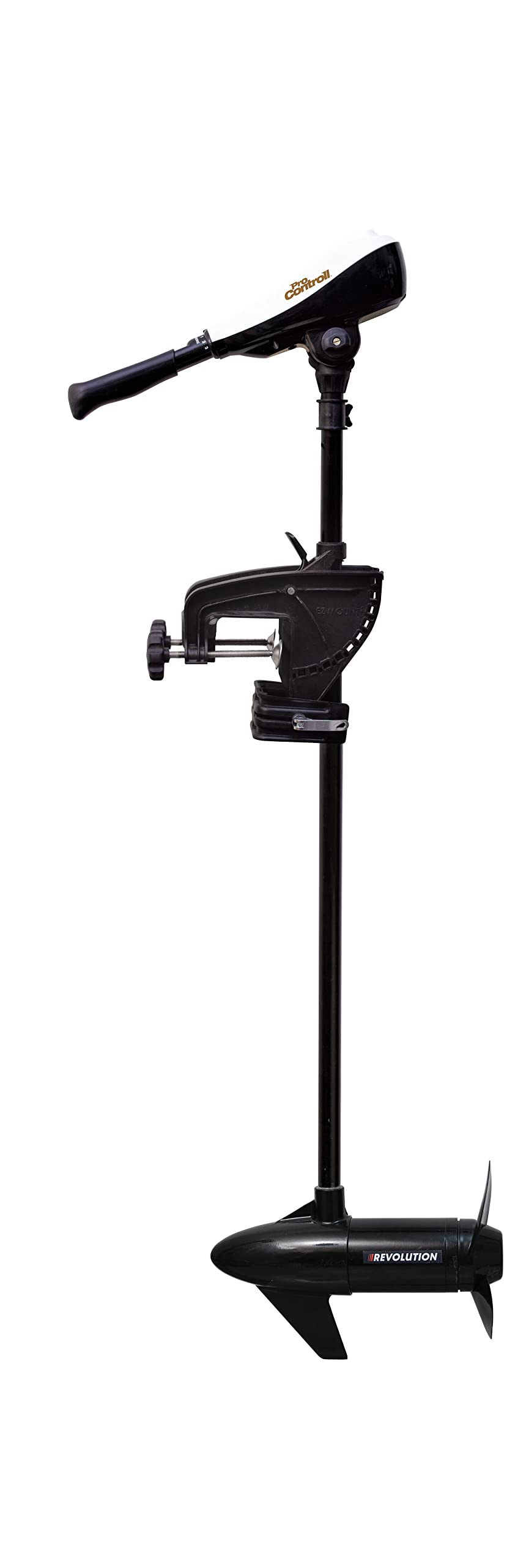 Pro Controll Revolution S-Type Freshwater Bow or Transom Mount Electric Trolling Motor, 50 lb Max Thrust, 48 inch Shaft